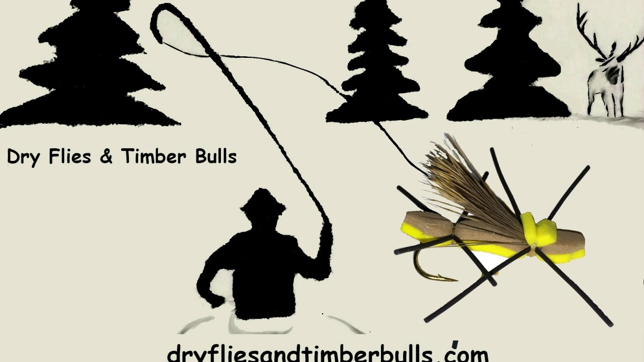 Foam Chernobyl Grasshopper Fly Tying (Chernobyl hopper) How to tie a ...