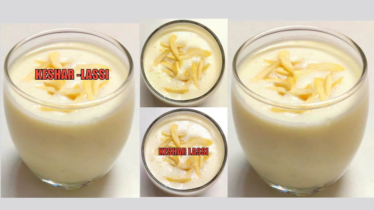 Vid -06 KESAR LASSI- SAFFRON LASSI- लस्सी कैसे बनाये? TASTY LASSI ...