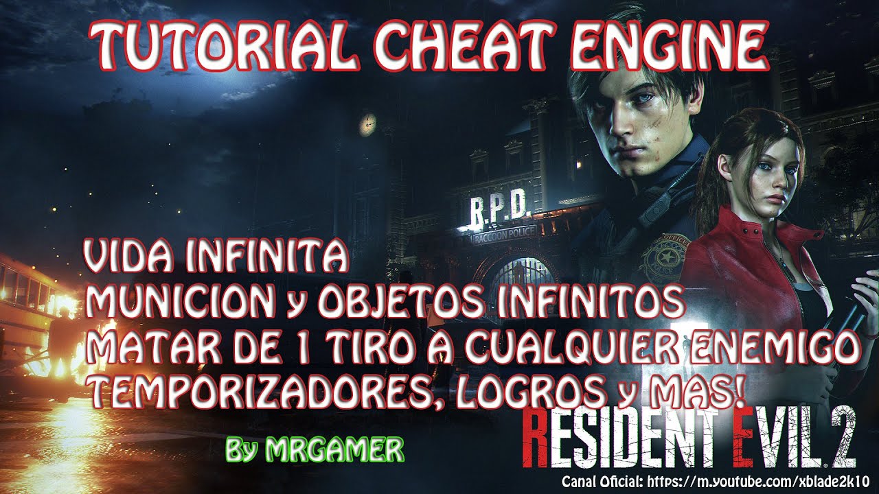 Tutorial Cheat Engine Resident Evil 2 - Vida Infinitas y mas! - YouTube