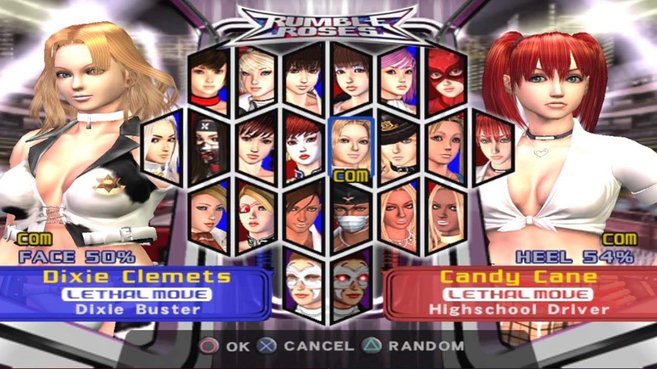 ランブルローズ デキシー・クレメッツ vs キャンディ・ケイン OHM Rumble Rose Dixie Clemets vs Candy ...