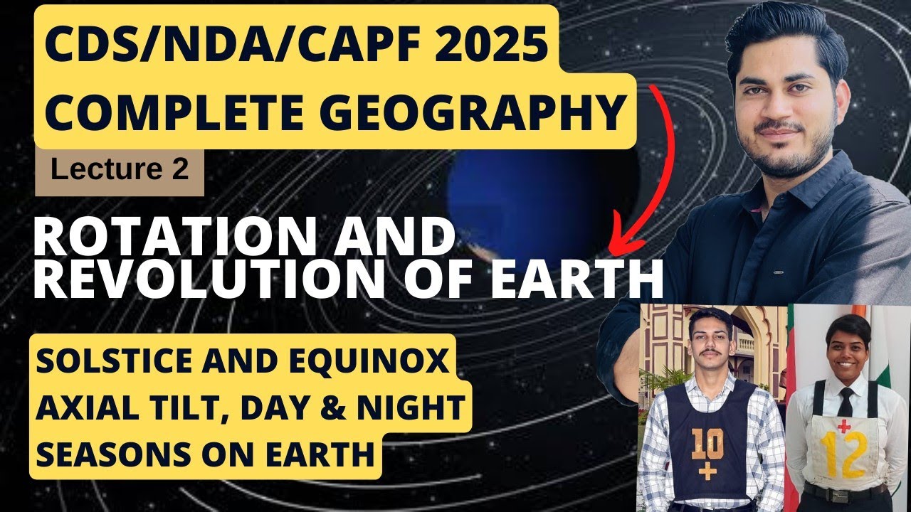 Lecture- 02 Rotation and Revolution of Earth | Solstice and Equinox ...