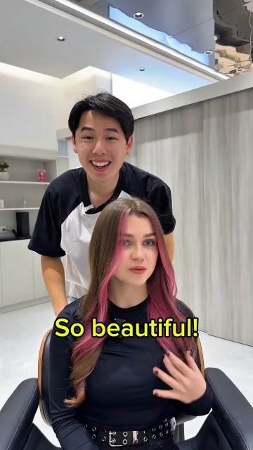 so beautiful haircut of panda girl @PANDABOI #shorts - YouTube