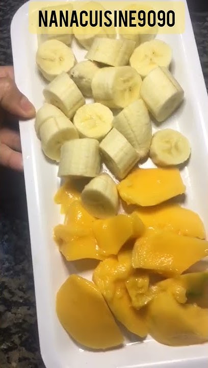 Shortsعصير🍹المانجو والبرتقال و الموز لذيذ🥭🍌🍊 طبيعي💯سهل التحضير عصير
