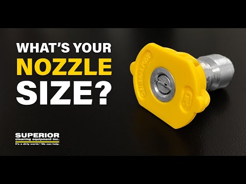 How To Choose The Right Nozzle Size For Your Pressure Washer - YouTube