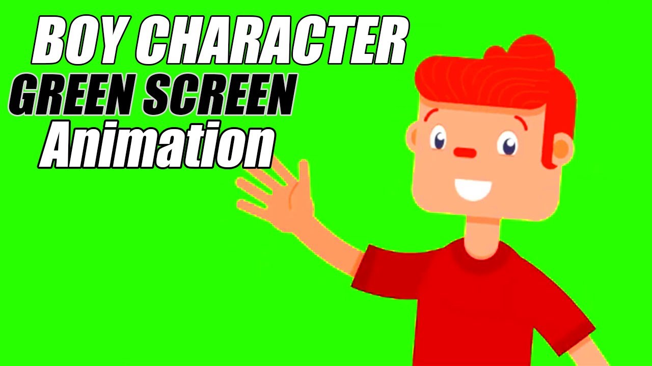 Boy Character Green Screen Animation.CFC Clip - YouTube