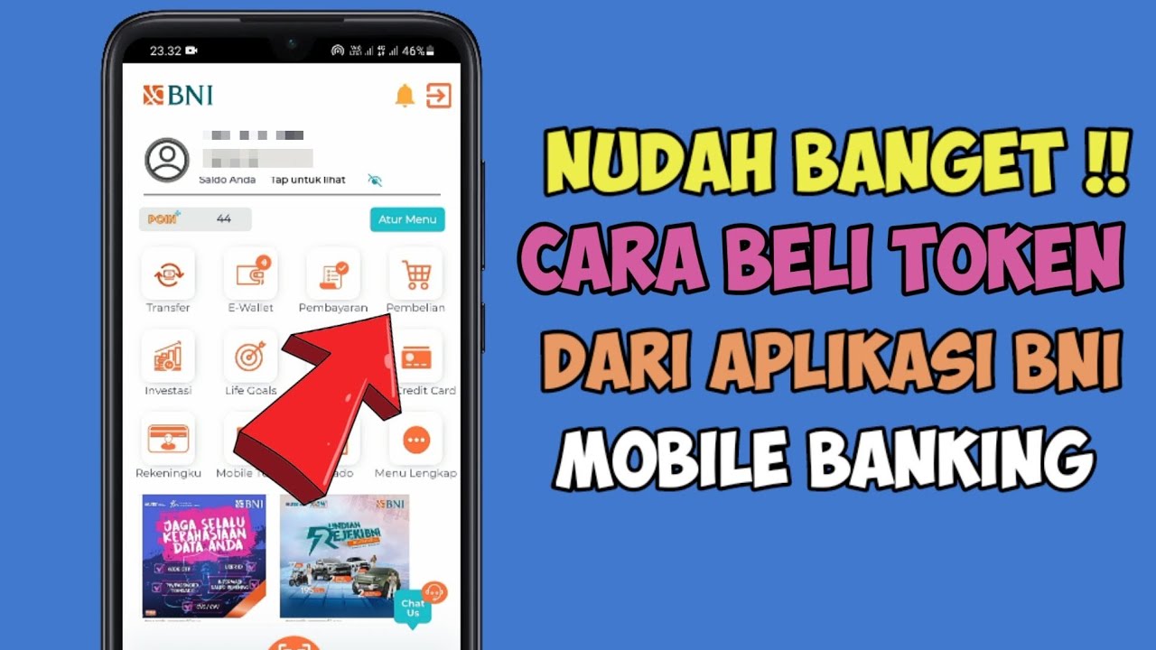 Cara Beli Token Listrik Dari BNI Mobile Banking - YouTube