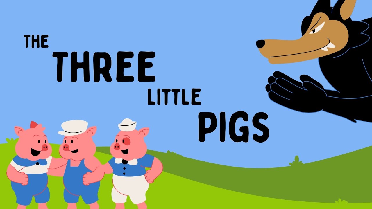 three Little Pigs | 3 Little Pigs | pig story | nursery rhymes | Story - YouTube