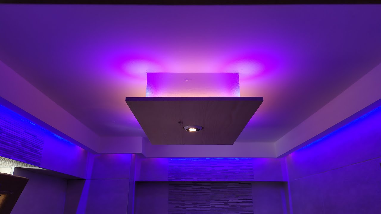 LED Lighting In Bathroom , Blue and Orange, simple D.I.Y project - YouTube