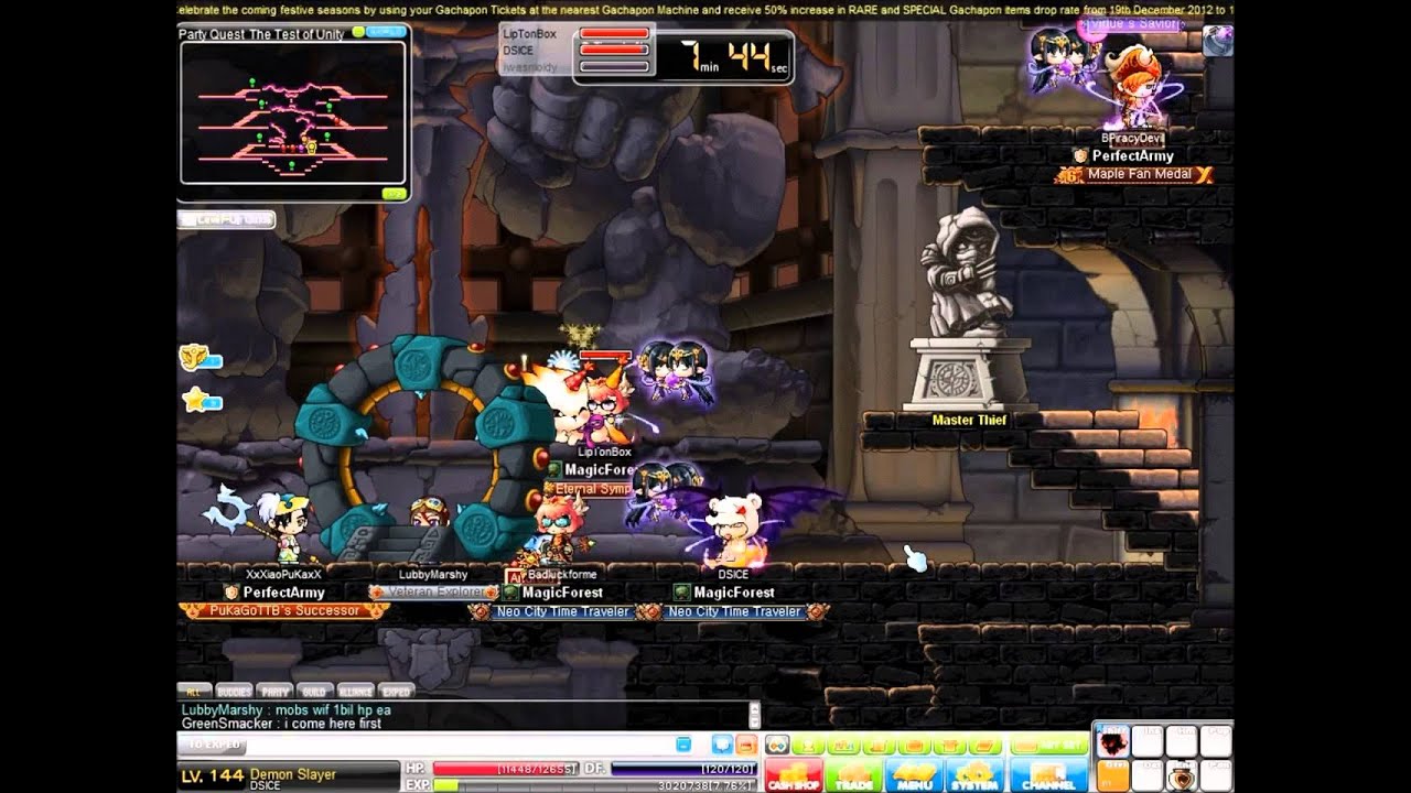 MapleSEA - TheMagicArmy alliance Mark of Naricain run - YouTube