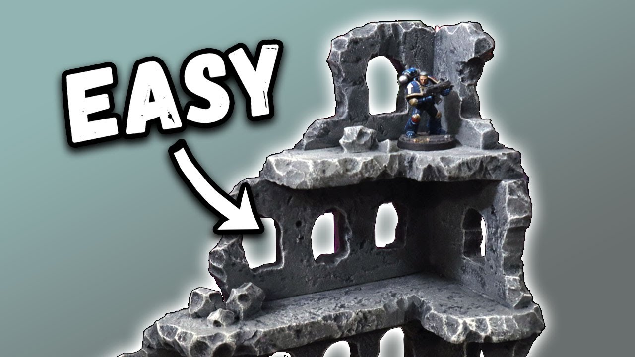 Stunning 40k Ruins: 2 Templates, 1 Epic Build - YouTube