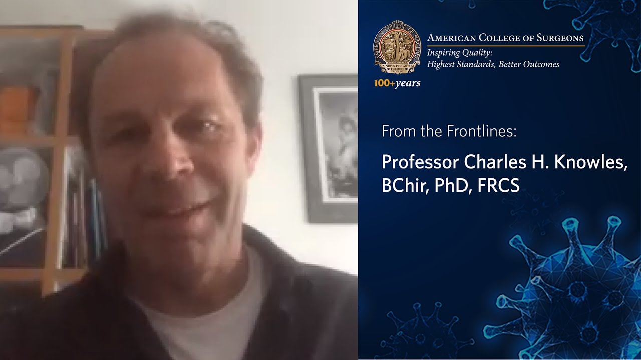An interview with: Professor Charles H. Knowles, BChir, PhD, FRCS - YouTube