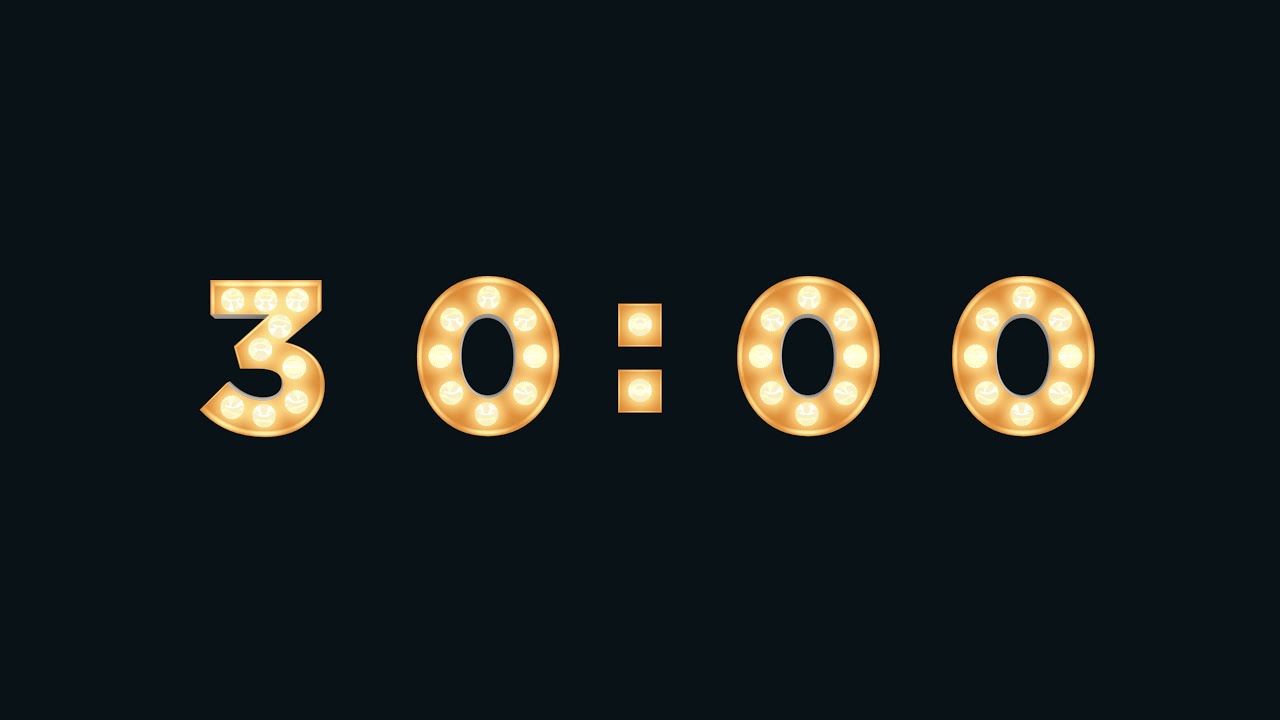 30 MINUTE TIMER 🔔 Gentle Alarm [Ultra HD 4K] - YouTube