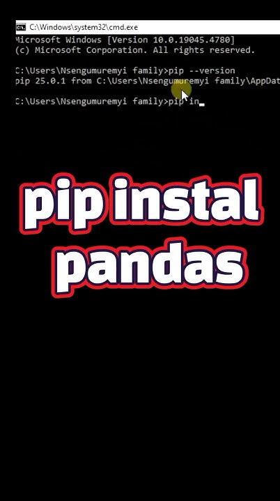 Learn how to install Python Pandas in under 60 seconds! #python #pandaslibrary #codingshort ...