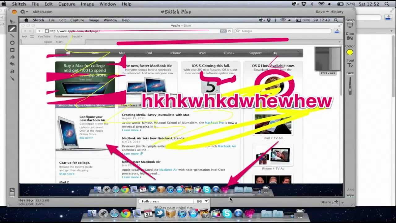 Skitch App for mac - YouTube