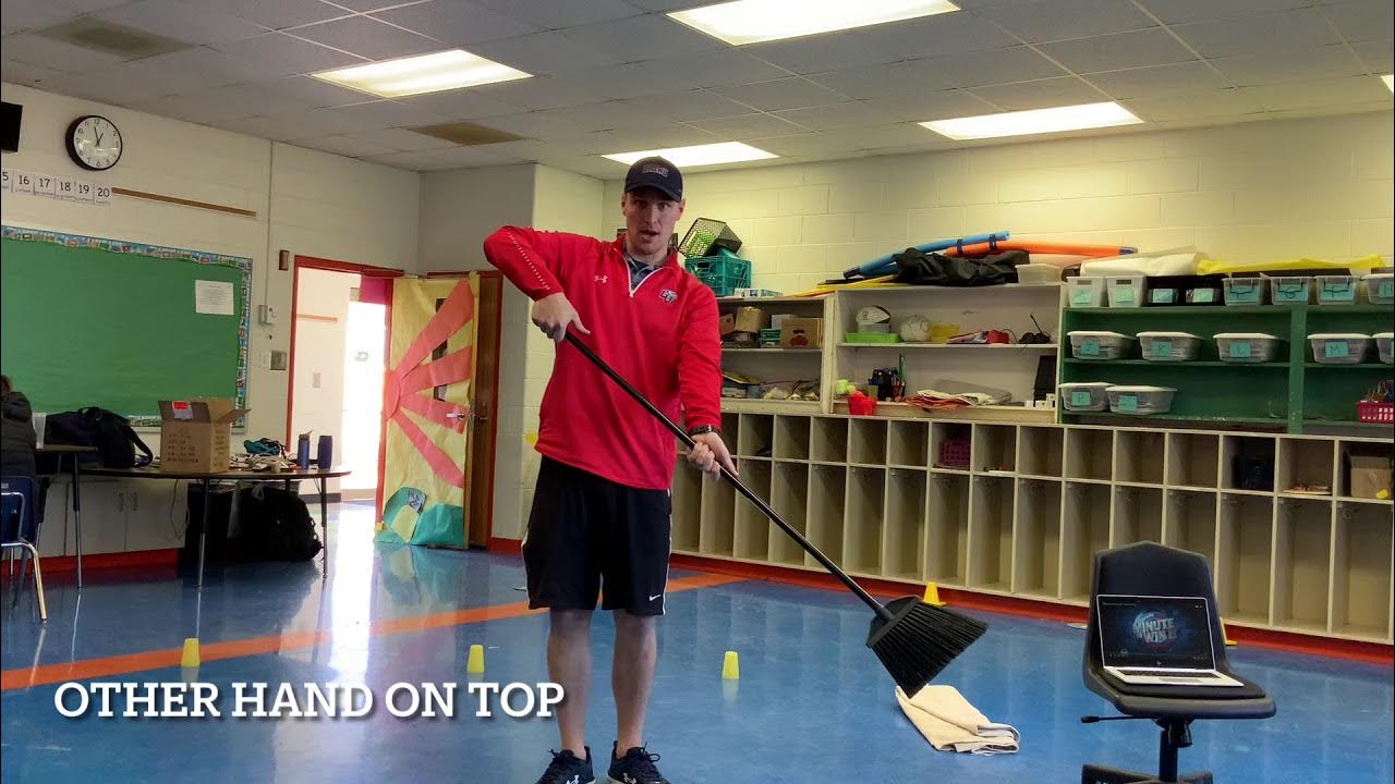 Broom stick Hockey Skills challenge! - YouTube