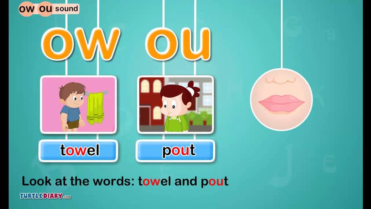 Learn to Read | Diphthongs /ow/ & /ou/ - *Phonics for Kids* - Science ...