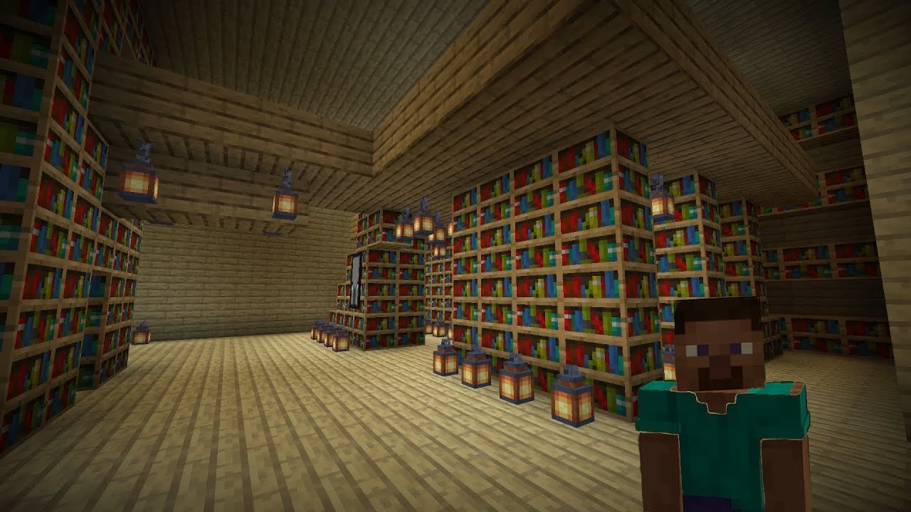 Building a Library in MineCraft - YouTube
