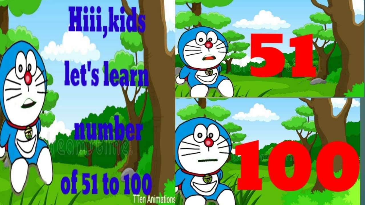 Doremon Teaching 51 To 100 number In English 51 100 51se100 Tak Ka doremon-teaching-51-to-100-number-in-english-51-100-51se100-tak-ka