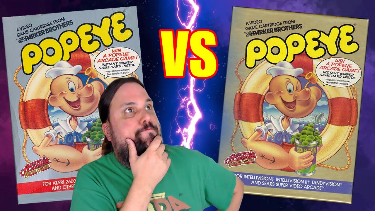 Popeye | Atari 2600 vs Intellivision - YouTube