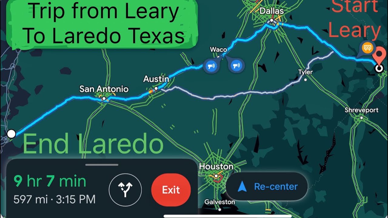 600-Mile Trip: A Mega Journey From Leary To Laredo Texas! - YouTube