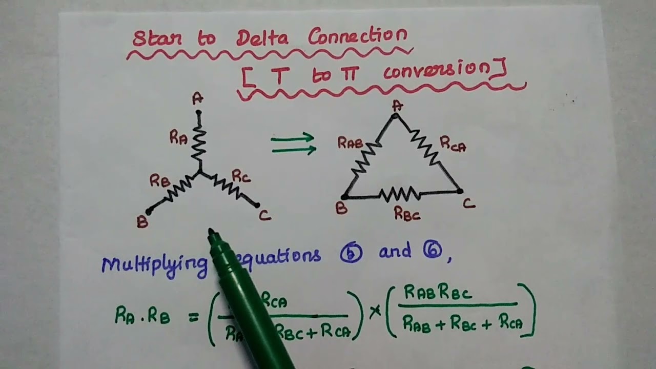 Star to Delta and Delta to Star conversion Techniques - Circuit Theory ...