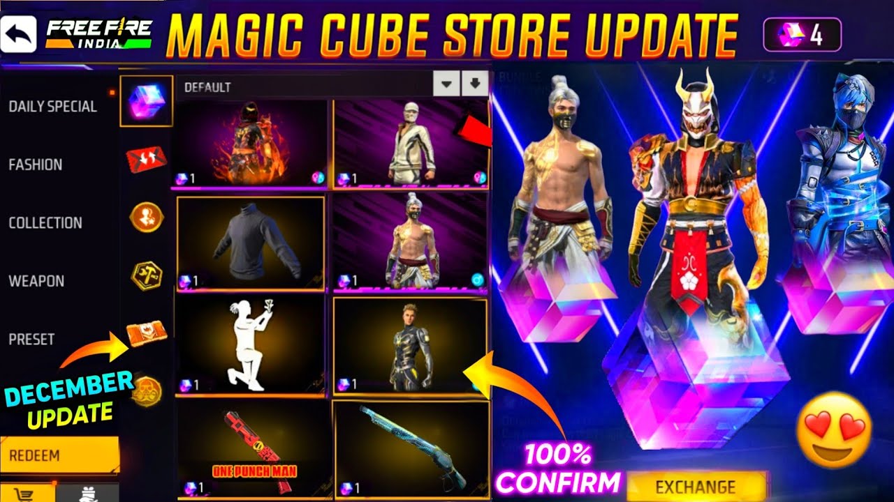 New Magic Cube Bundles Free Fire | Next Magic Cube Store Update Date | Free Fire New Event - YouTube
