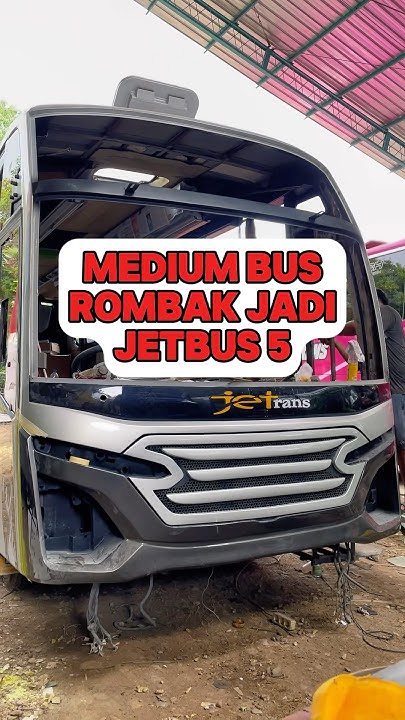 Rombak Medium Bus Jadi Jetbus 5 di Body Repair Keindra Putra Jepara • Canter Medium Bus - YouTube