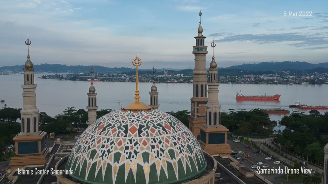 Samarinda Drone View ... Puncak Menara Islamic Center Samarinda - YouTube