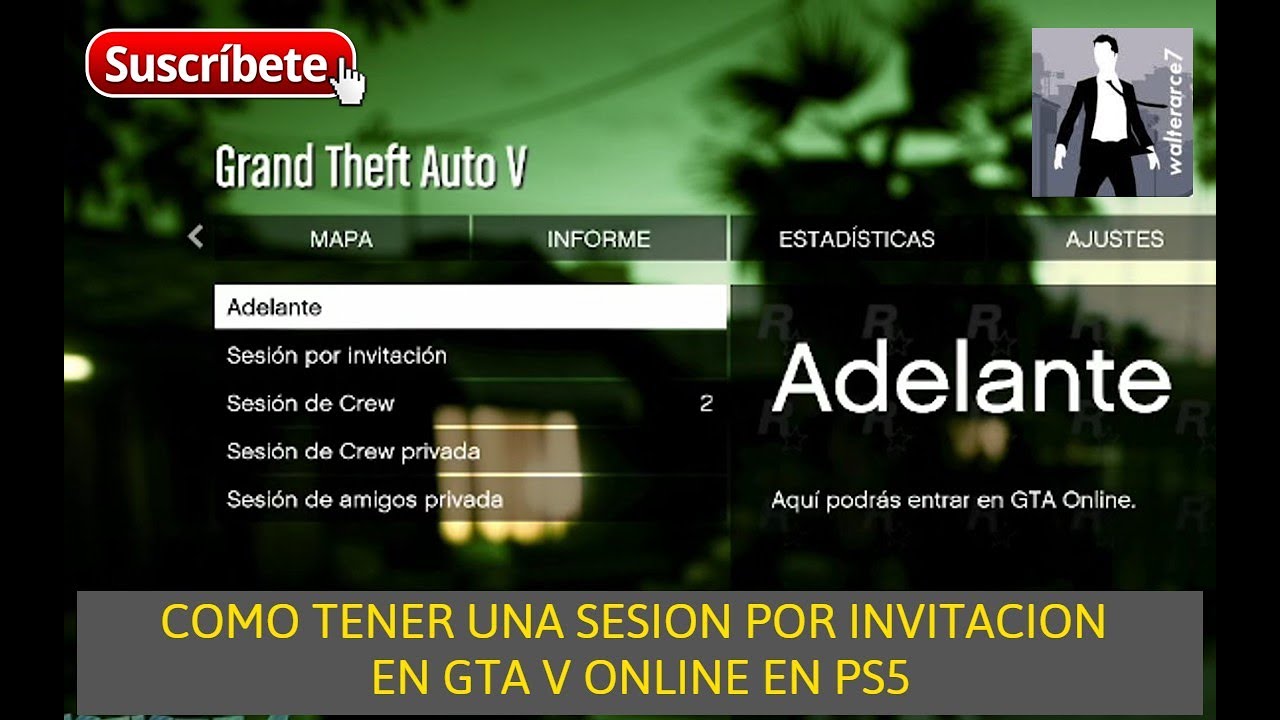 PS5 COMO TENER UNA SESION POR INVITACION EN GTA V ONLINE Y MAS GTA 5 ...