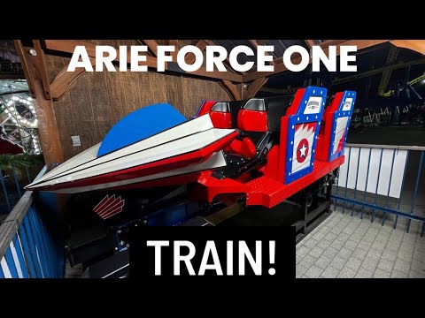 Checking out the Arie Force One Train! | Fun Spot Atlanta RMC Update ...
