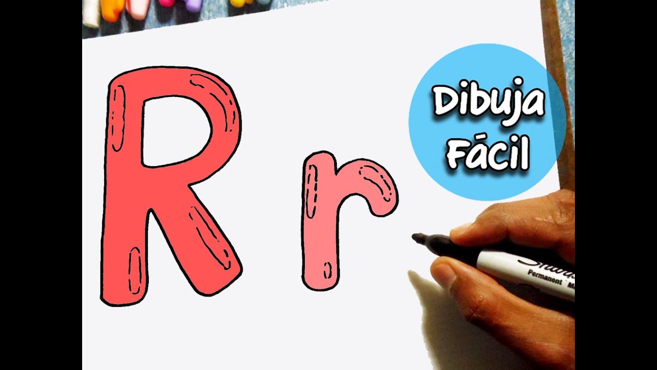 Como Dibujar la Letra R Facil | Dibujos para Dibujar - YouTube