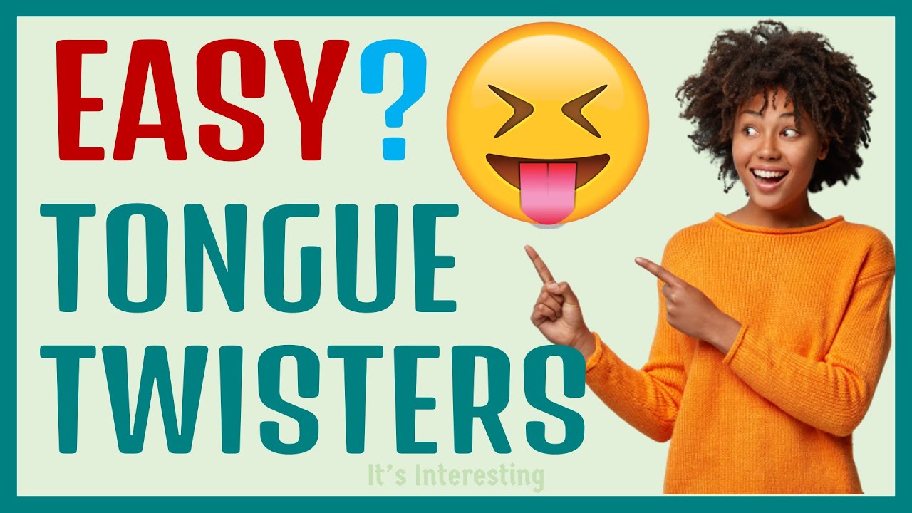 Easy Tongue Twisters in English for beginners 😝 Easy tongue twister ...