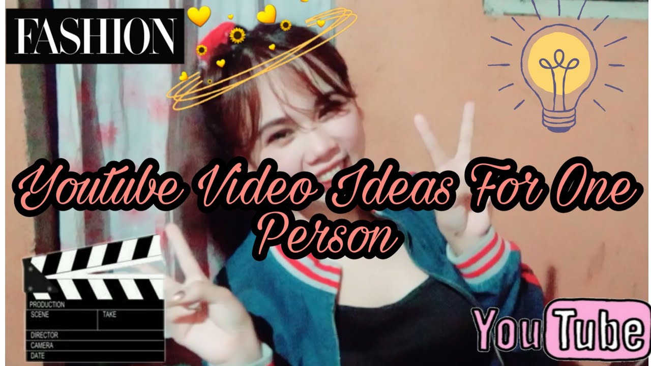 Youtube Video Ideas For One Person - YouTube