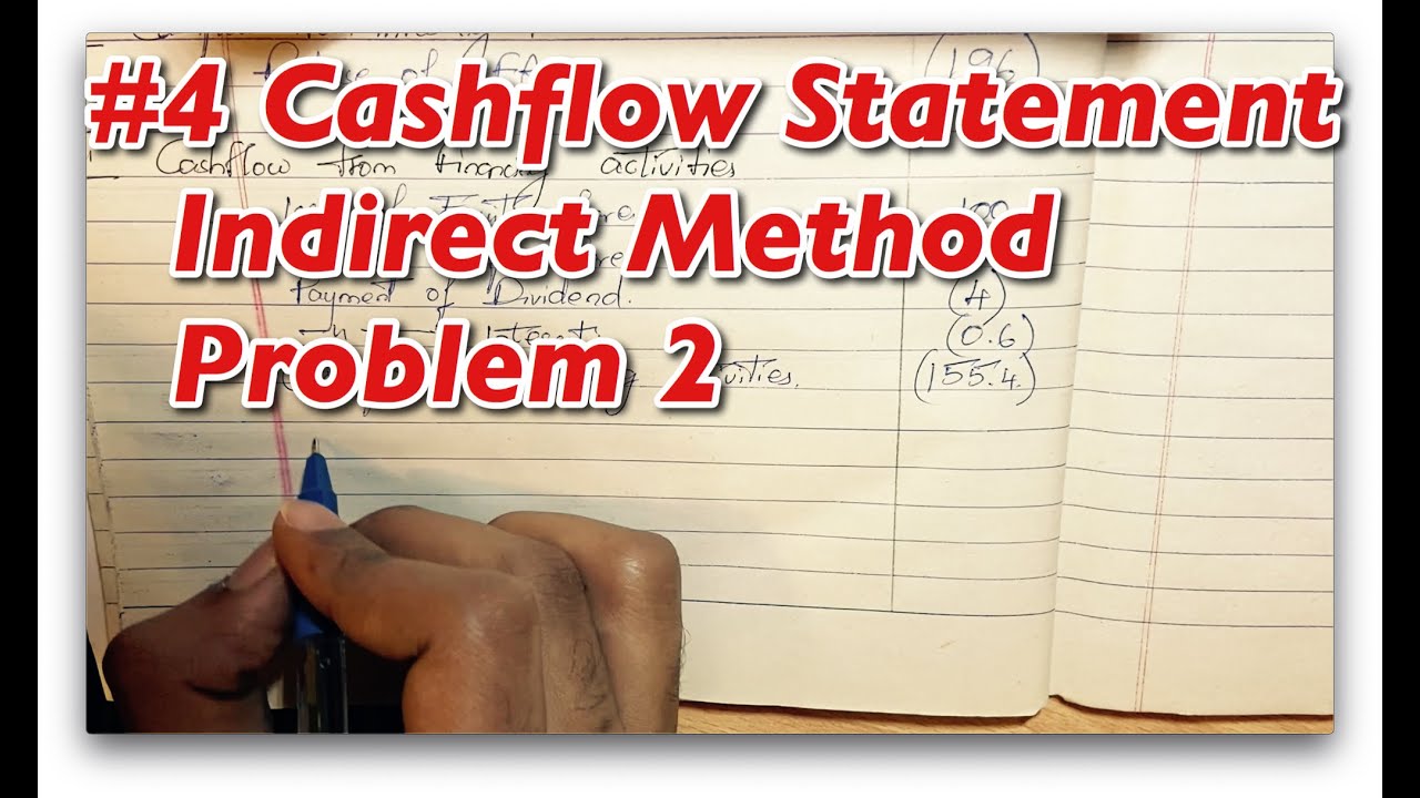 #4 Cashflow Statement | Problem 2 | Indirect Method | Class 12 | Benoy ...