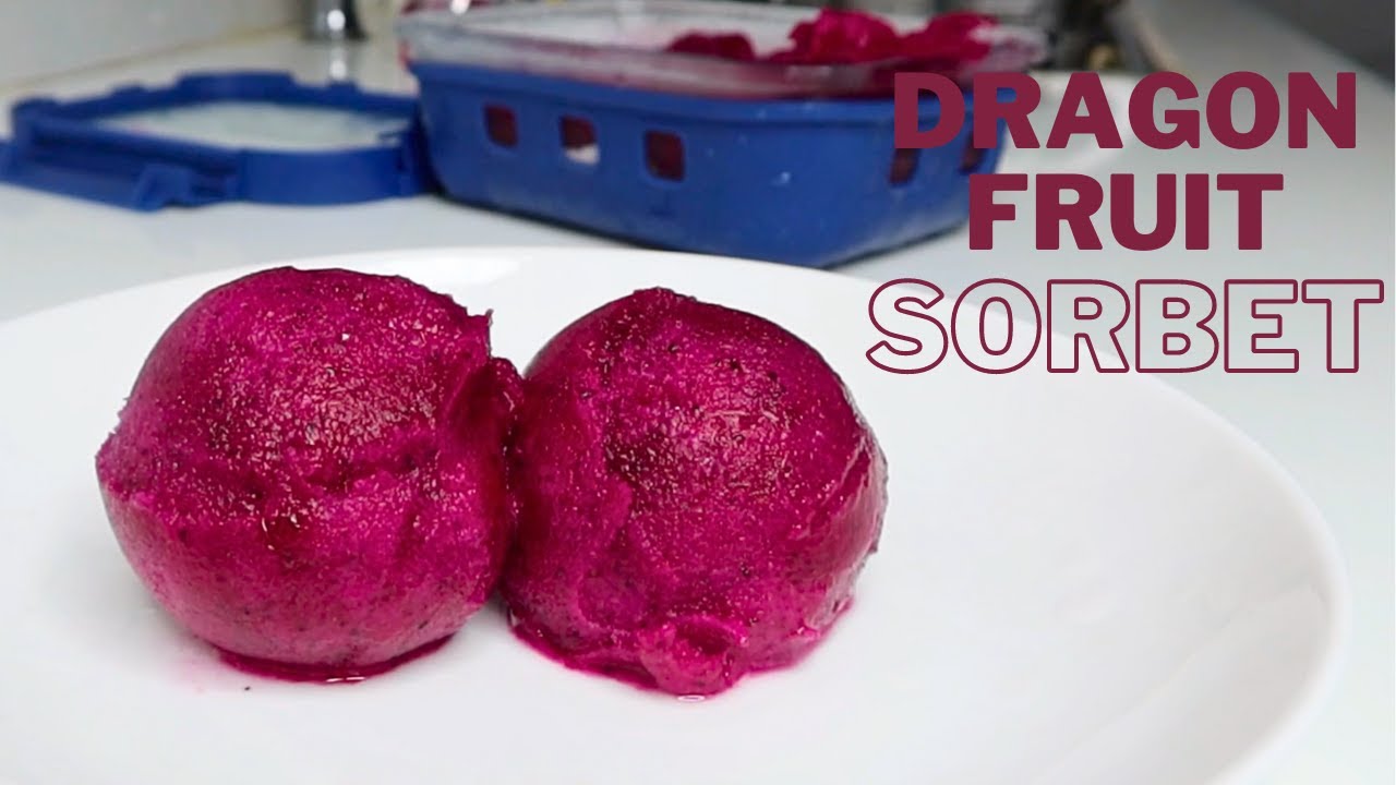 Vibrant Dragon Fruit Sorbet Recipe - Yummy Tummy Aarthi - YouTube