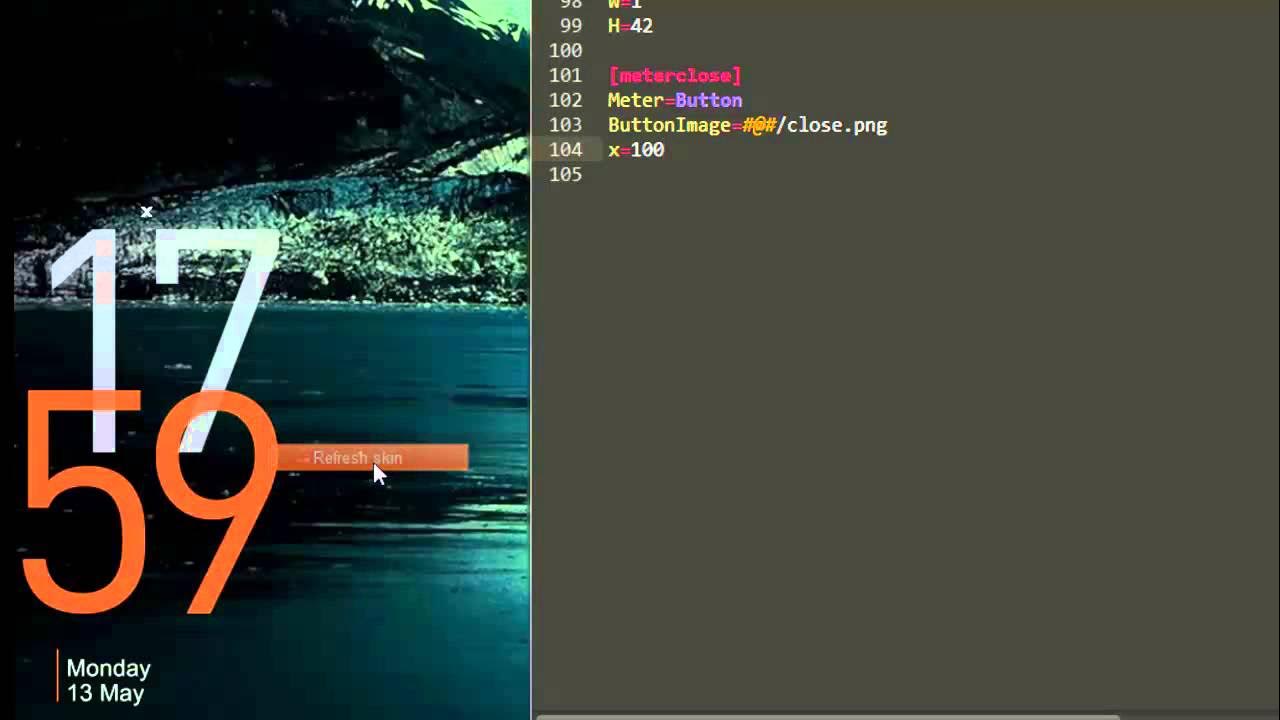 Rainmeter Close Button Tutorial - YouTube