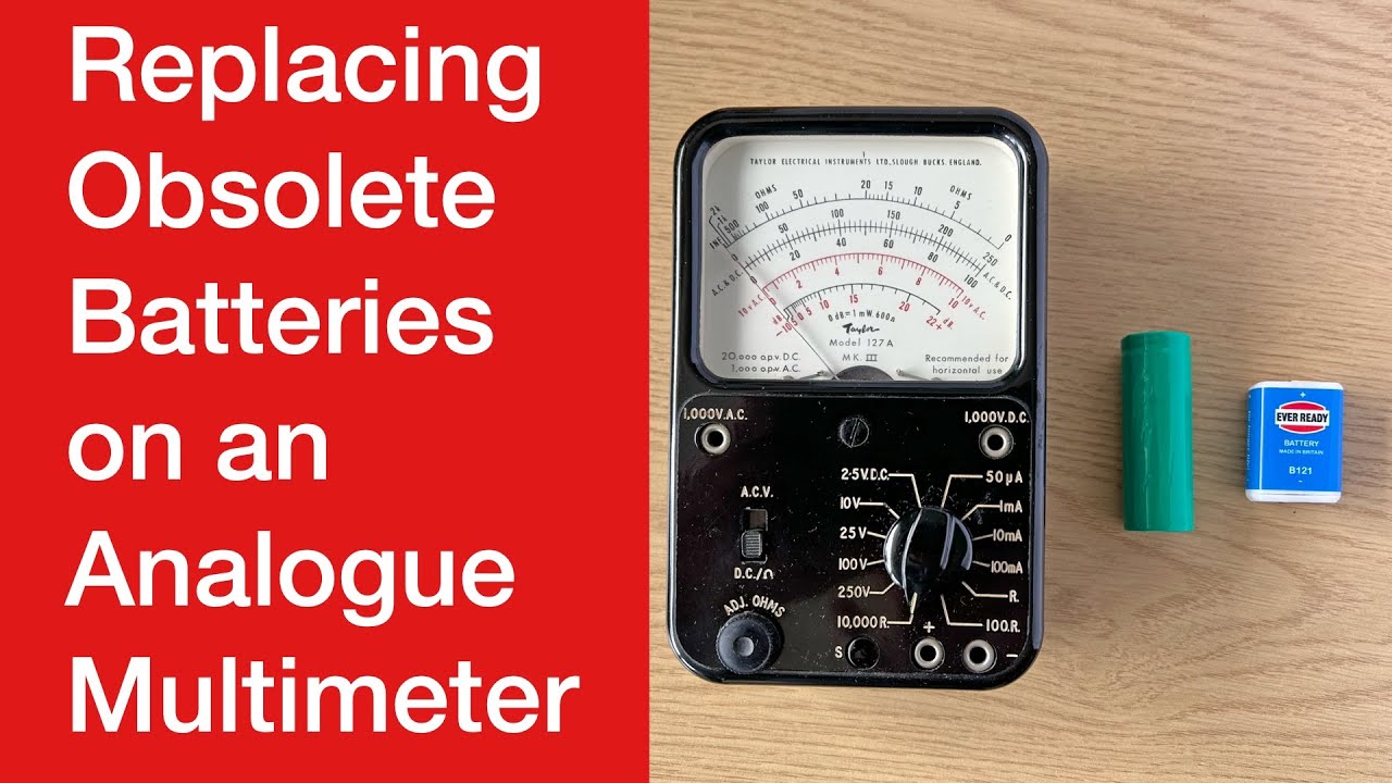 How To Replace Obsolete Batteries On Your Multimeter - YouTube