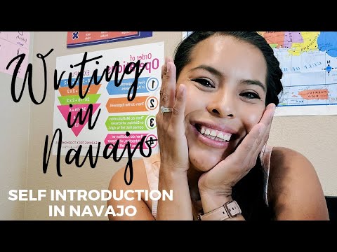 Introduction in Navajo! write, spell, speak. - YouTube