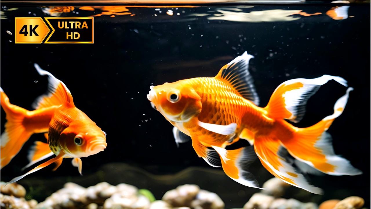 4K Relaxing Aquarium Sounds | Deep Sleep & Stress Relief for Calm ...