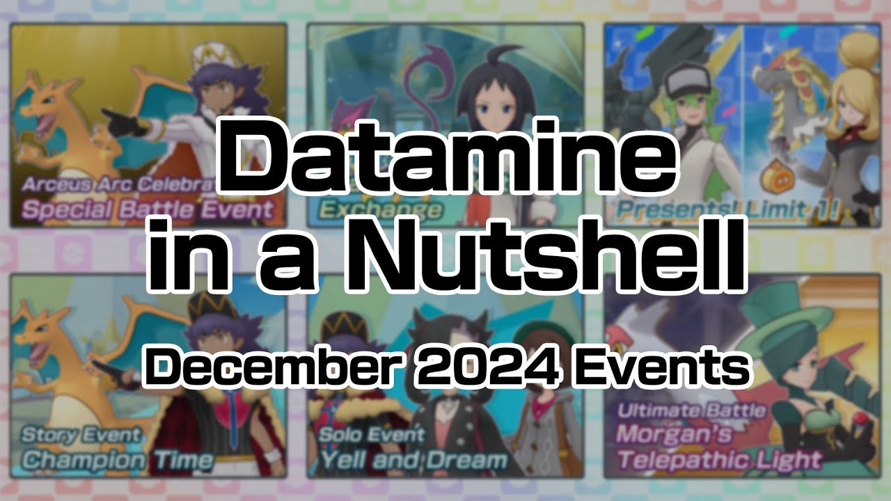 [Pokemon Masters EX] DATAMINE IN A NUTSHELL (December 2024 Events ...