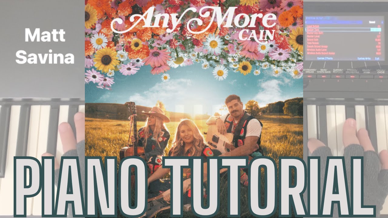 Any More - CAIN (Piano Tutorial) #klove #pianocover #klovestudio # ...