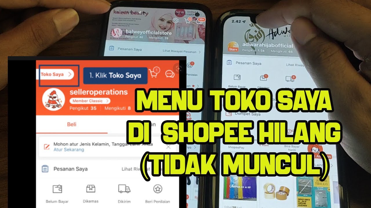 SHOPEE: Menu Toko Saya di Shopee Hilang (Tidak Muncul) - YouTube