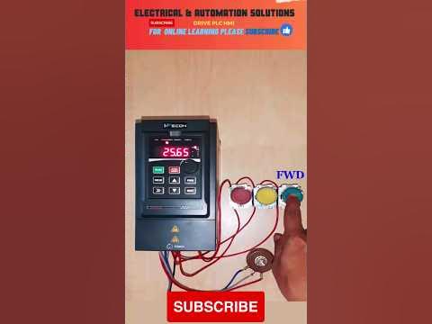 VFD-Variable frequency drive 3 Wire Connection VFD Reverse forward connection by push button # ...