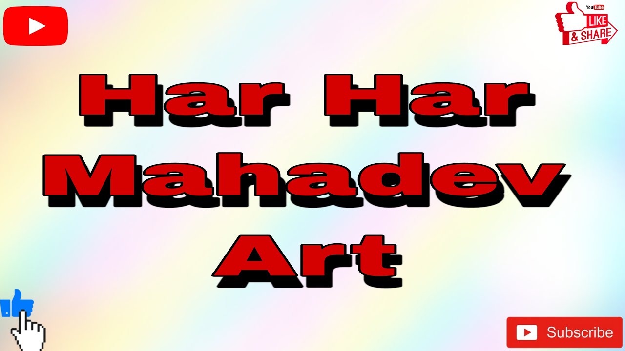How to draw har har mahadev art step by step.😊🙏🙏 #viral #harharmahadev ...