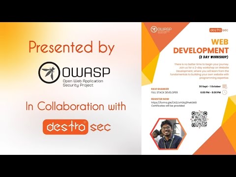 Web Development Workshop - Day 1 | Tamil | Owasp Tirunelveli - YouTube