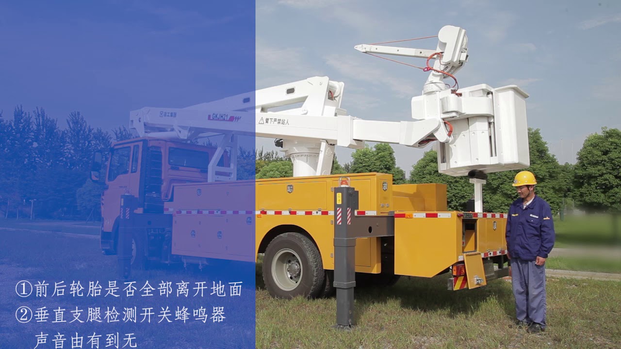 Aerial units for electric utility; bucket trucks;made in china by XCMG ...