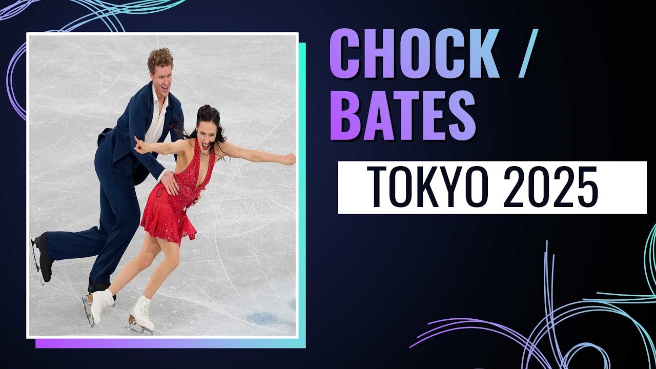 CHOCK BATES (USA) | Ice Dance Rhythm Dance | ISU World Team Trophy ...
