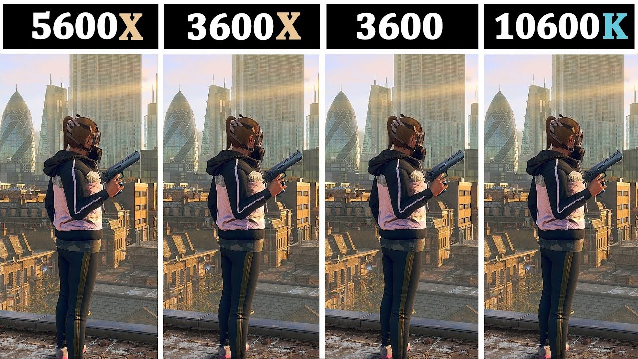 Intel I5 10600K Vs Ryzen 5 5600X Vs 3600X Vs 3600 4K Ultrawide