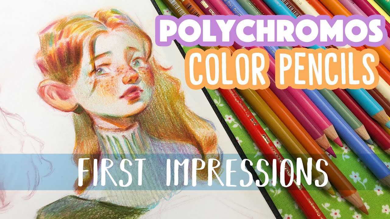 Real-time Colour Pencil Portrait Process! Faber-Castell POLYCHROMOS 1st ...