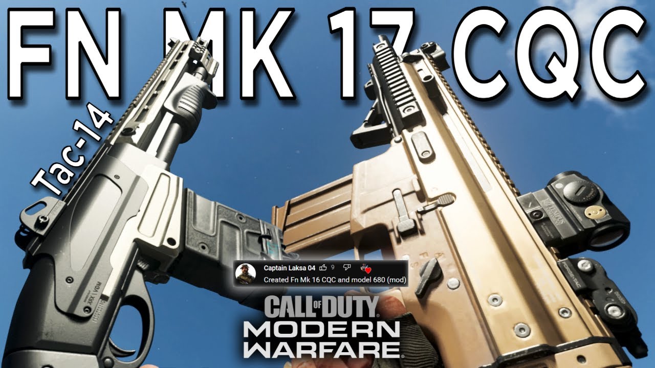 FN MK 17 CQC (FN Scar 17) & Tac-14 DM (Model 680) in Modern Warfare 2019 Gameplay - YouTube